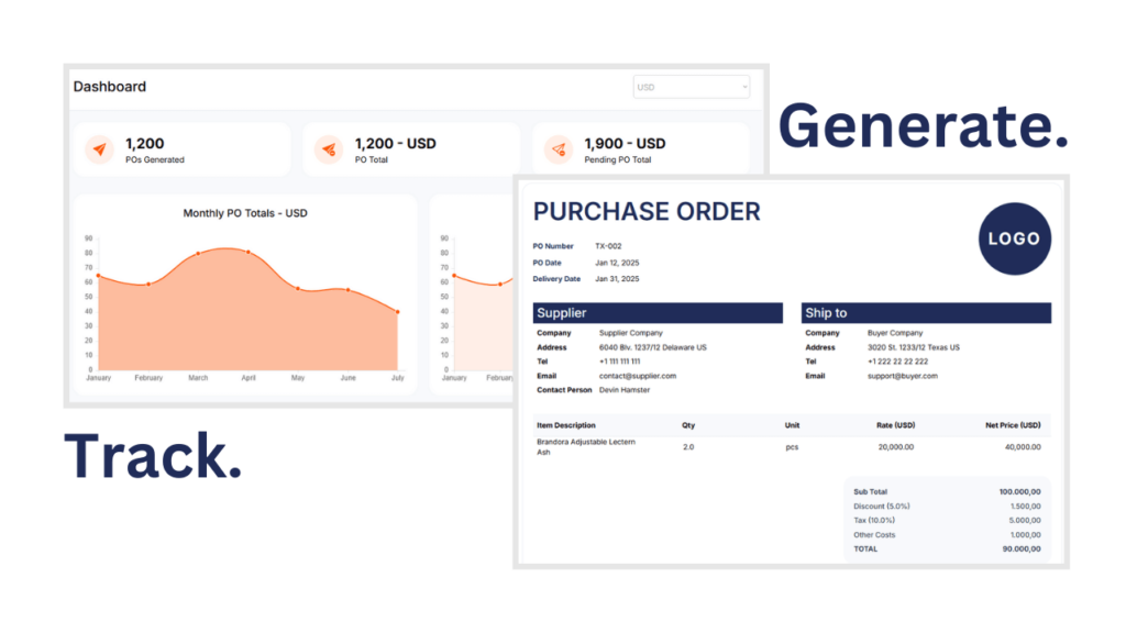 Online Purchase Order Generator | DashPO